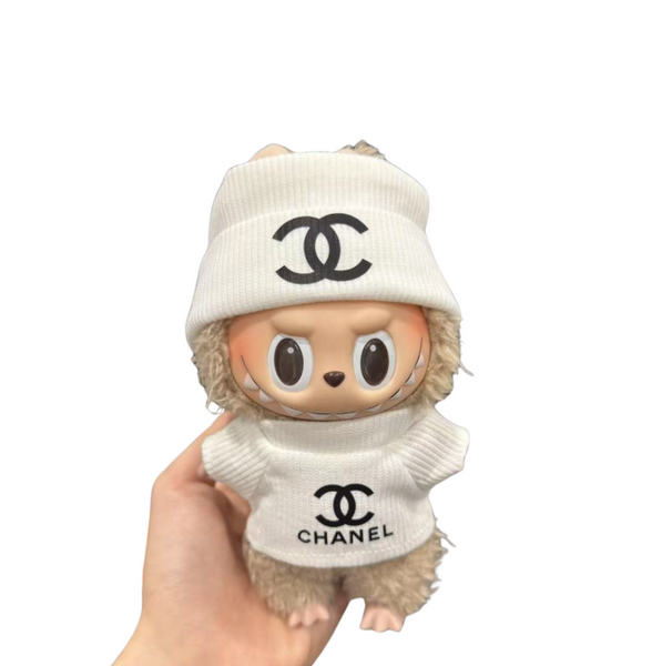 White Monochrome Fashion Set – Inspired by Chanel for Labubu ...