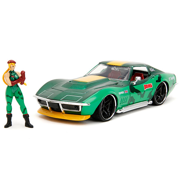 "Street Fighter" 1/24 Scale Die-cast Mini Car with Figure Cammy & 1969 ...