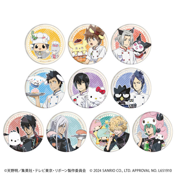 Holographic can badge (65mm) Katekyo Hitman REBORN! × SANRIO CHARACTERS ...